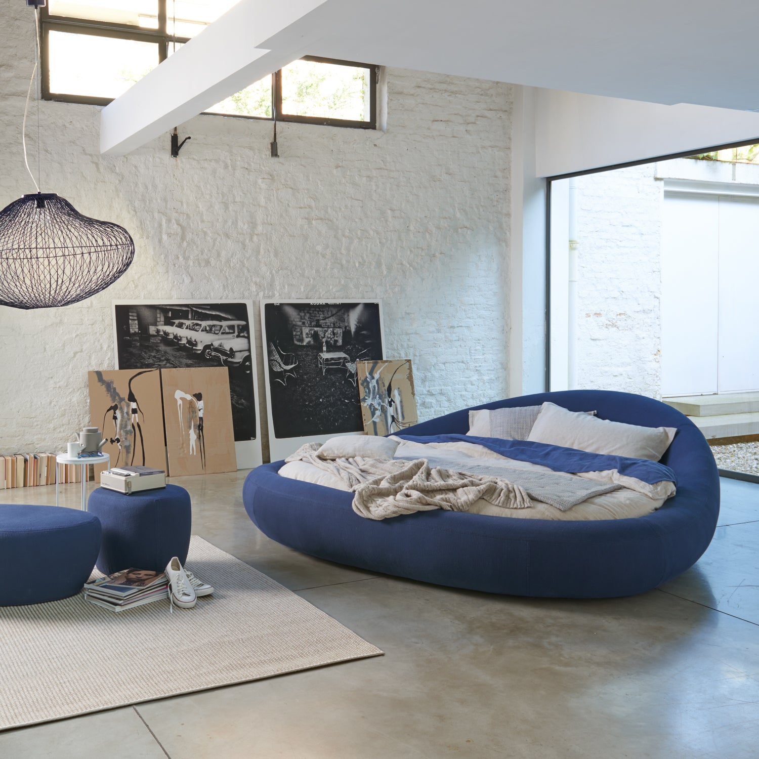 Pebble Design bed: comfort and refined design | DORELAN